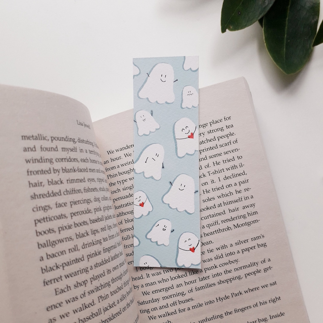 Cute Blue Ghost Bookmarks Inspired by Invisible Illnesses - Etsy