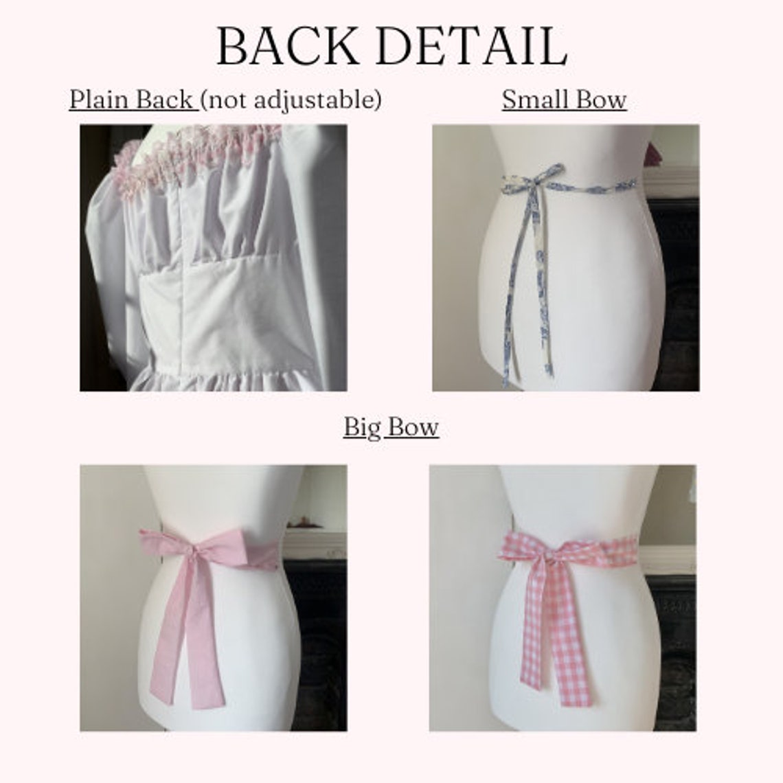 Alice Dress in Pale Blue Gingham Cotton Handmade, Ethical, Alice in ...