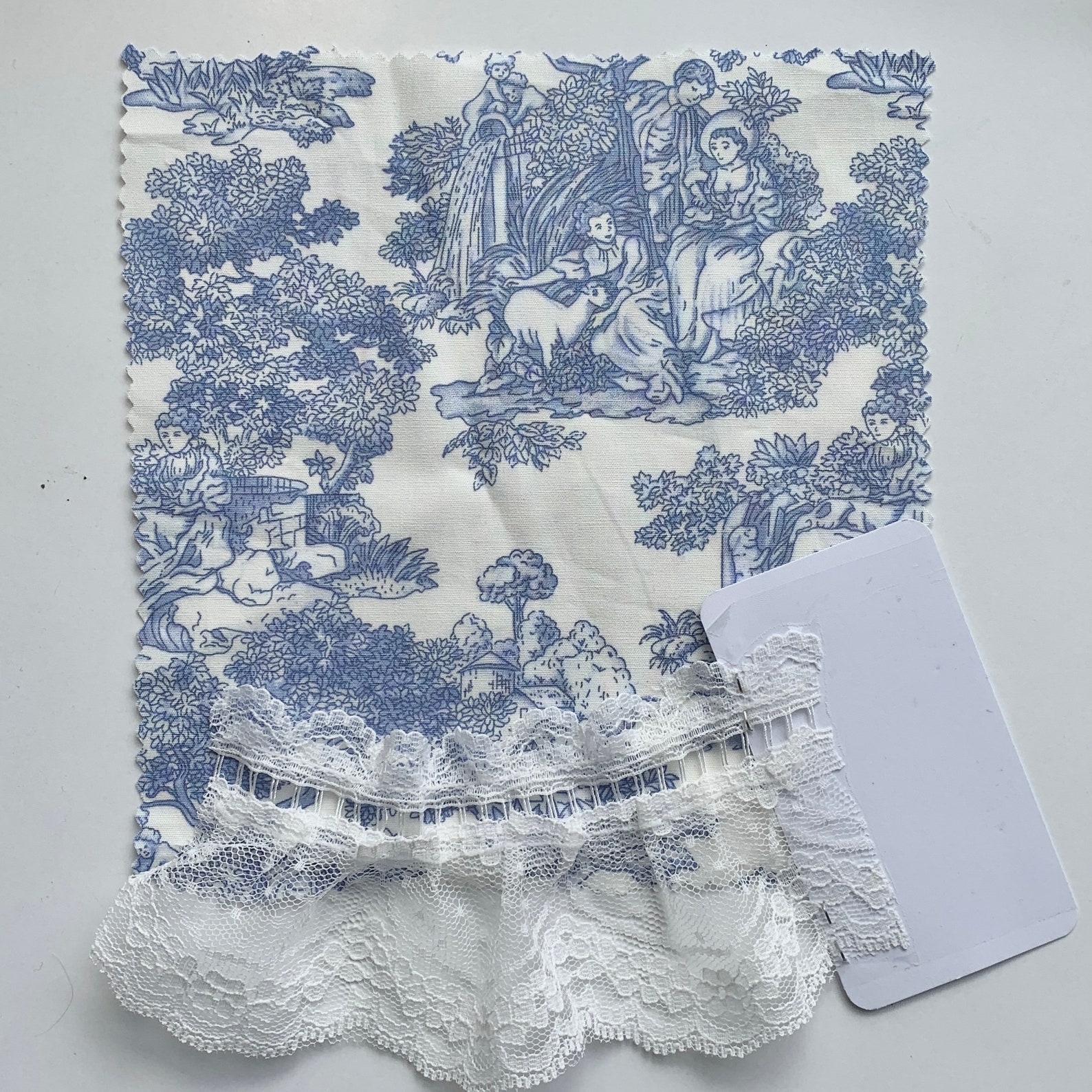 Alice Dress in Blue Toile De Jouy Cotton Handmade, Ethical, Size ...