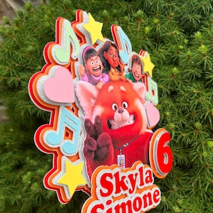 Turning Red Cake Topper Red Panda Birthday Party Decor Red Panda Cake ...