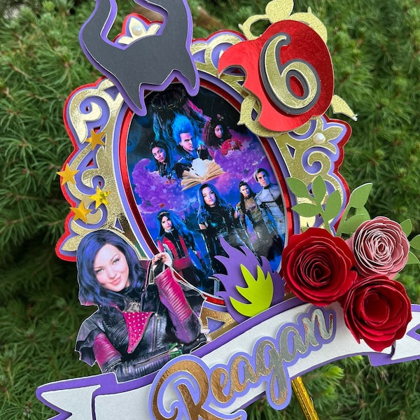 Descendants Cake Topper - Etsy