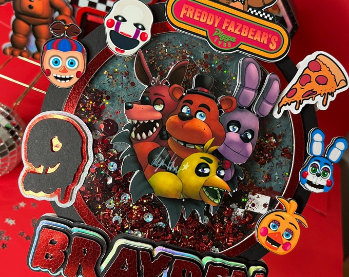 Five Nights at Freddy's Cake Topper / Five Nights at Freddys Birthday ...