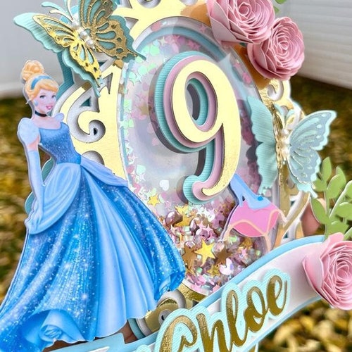 Princess Cake Topper Shaker Cake Topper Birthday Party - Etsy