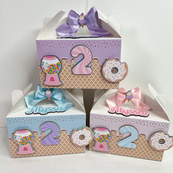 Birthday Favor Box - Etsy