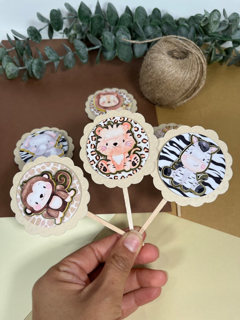 Safari Cake Topper / Safari Topper / Safari Baby Shower Cake - Etsy