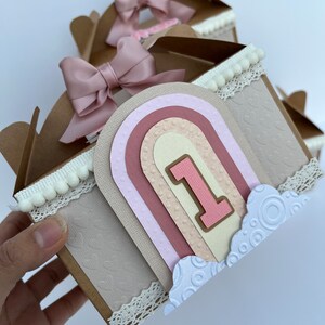 Boho Rainbow Favor Boxes/ Rainbow Party Boxes/ Boho Rainbow Treat Boxes ...