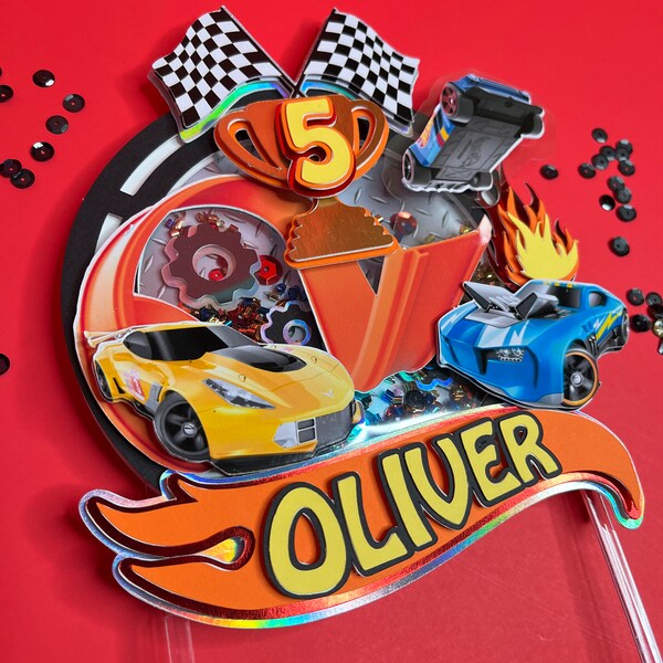 Race Car Topper - Etsy