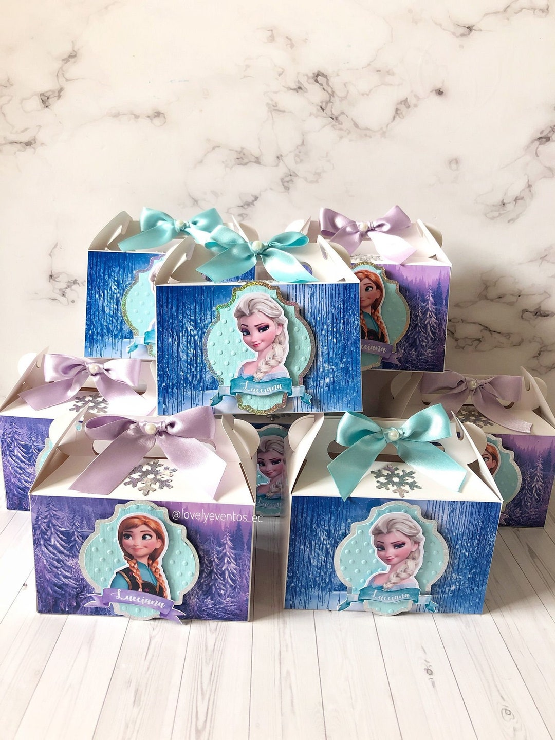 Frozen Favor Boxes/frozen Treat Box/frozen Birthday - Etsy