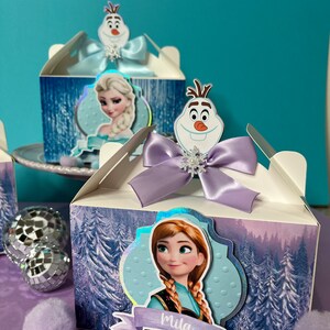 Frozen Favor Boxes/frozen Treat Box/frozen Birthday Party/frozen Party ...