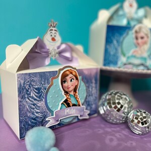 Frozen Favor Boxes/frozen Treat Box/frozen Birthday Party/frozen Party ...