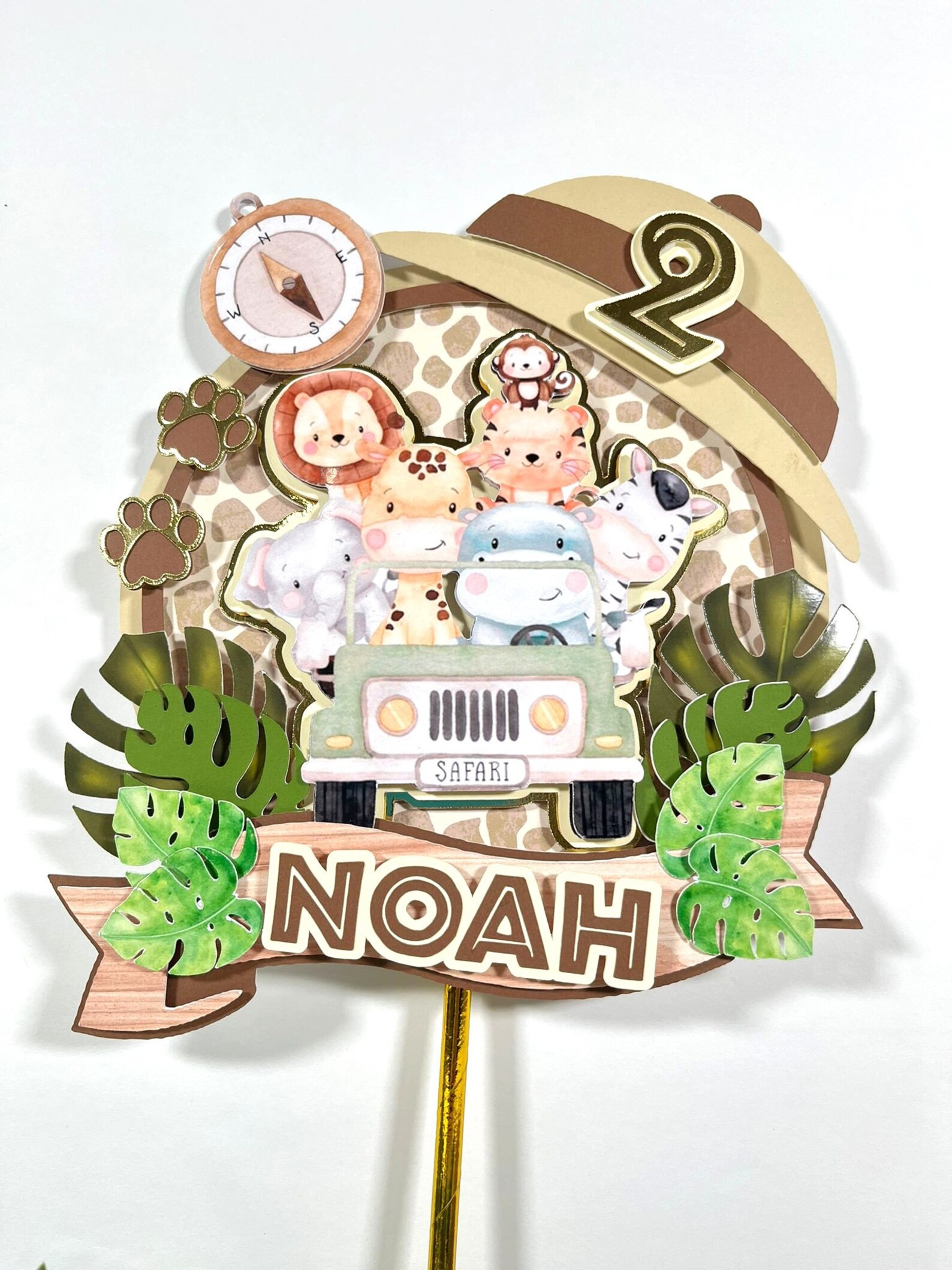 Safari Cake Topper / Safari Topper / Safari Baby Shower Cake - Etsy