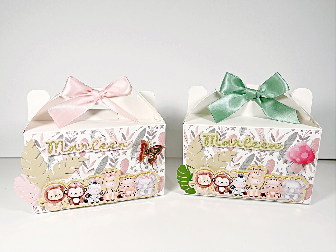 Safari Favor Boxes / Safari Personalized Boxes / Safari Treat Boxes ...