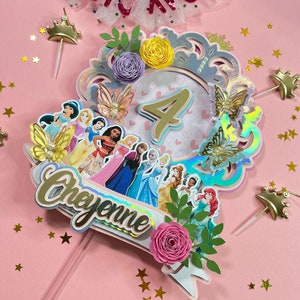 Princess Cake Topper / Princess Topper / Princess Shaker Topper ...