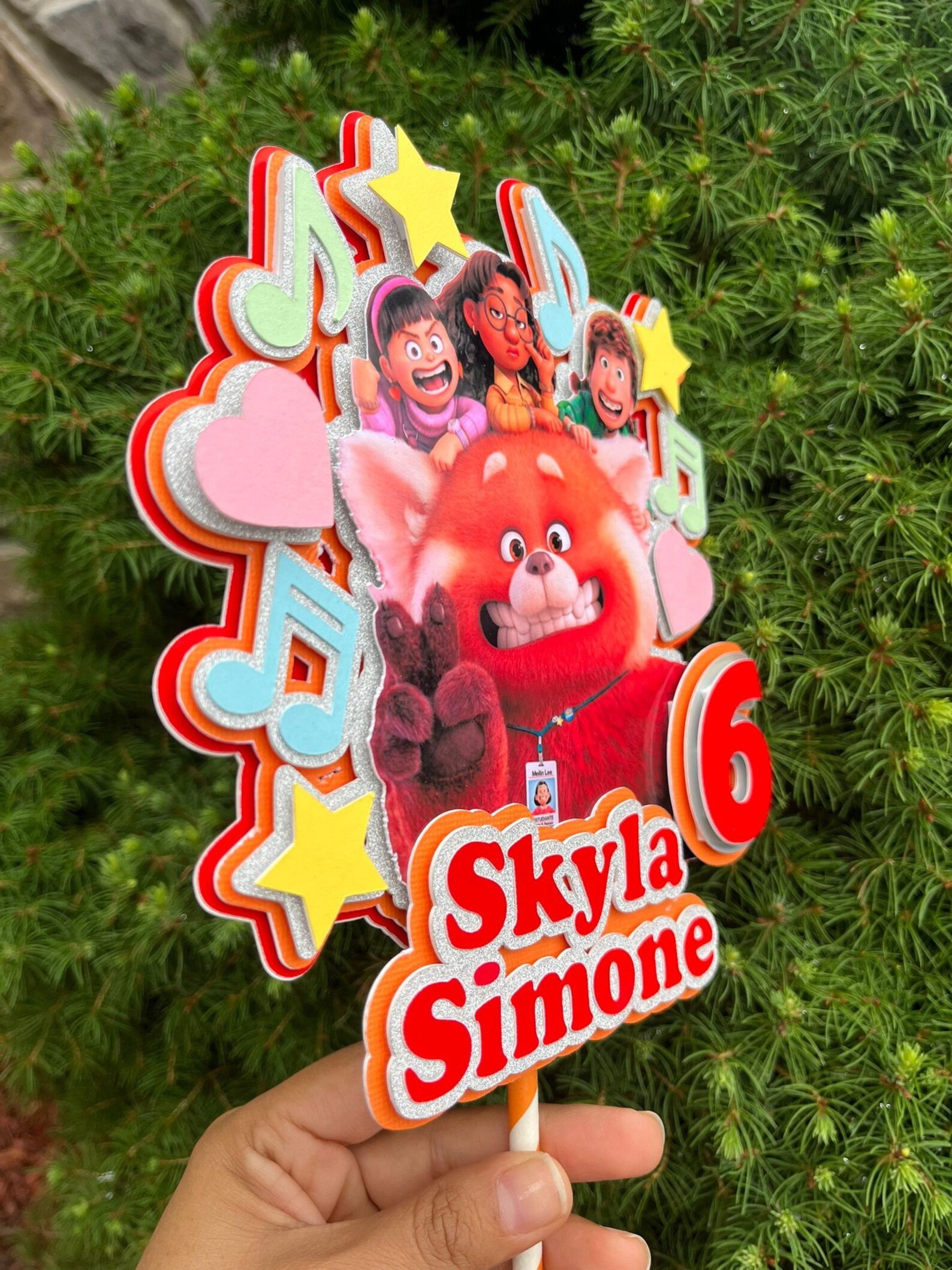 Turning Red Cake Topper Red Panda Birthday Party Decor Red Panda Cake ...