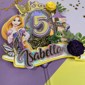 Rapunzel Cake Topper / Rapunzel Topper / Rapunzel Party Decor/ Rapunzel ...