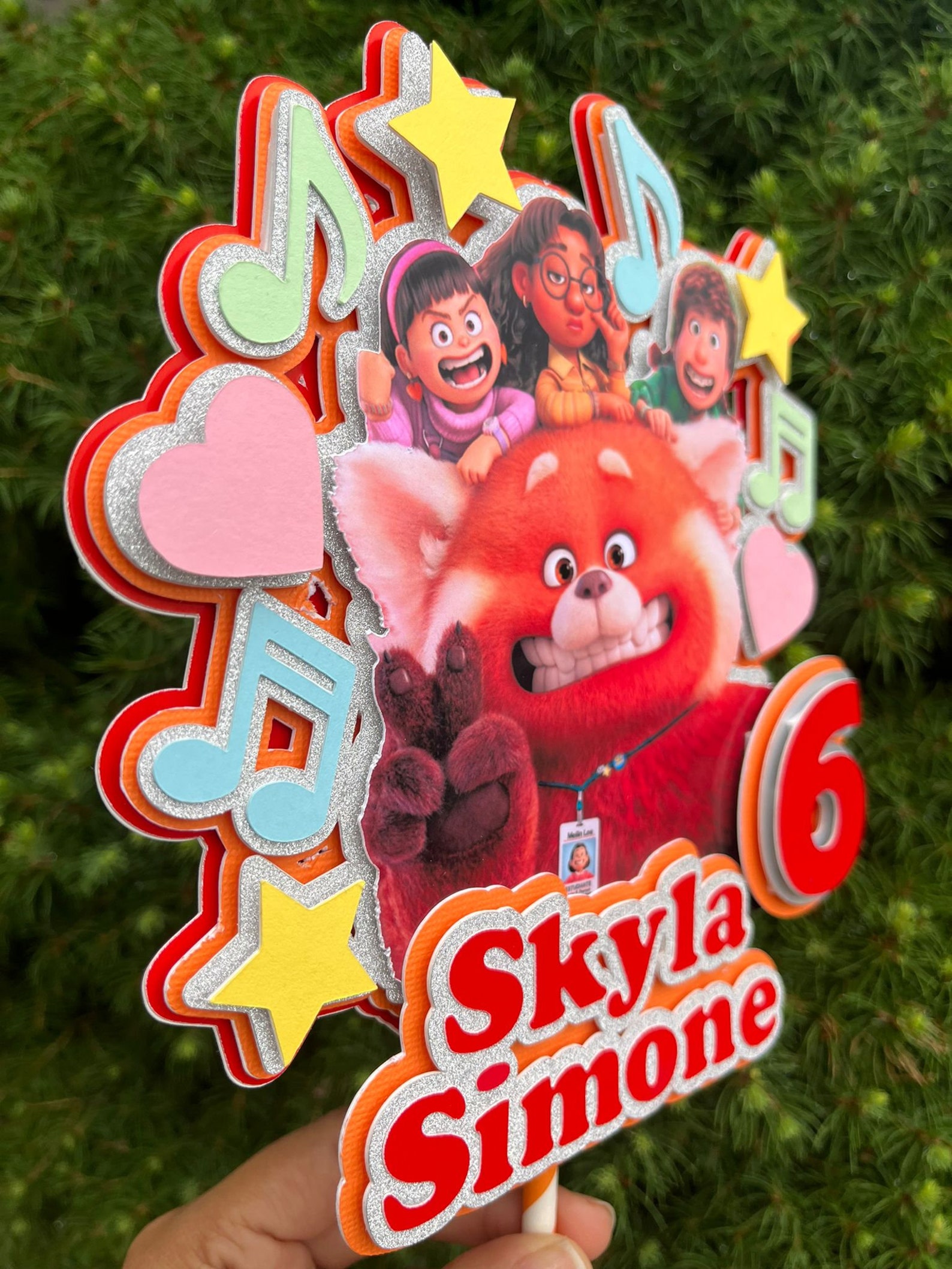 Turning Red Cake Topper Red Panda Birthday Party Decor Red Panda Cake ...