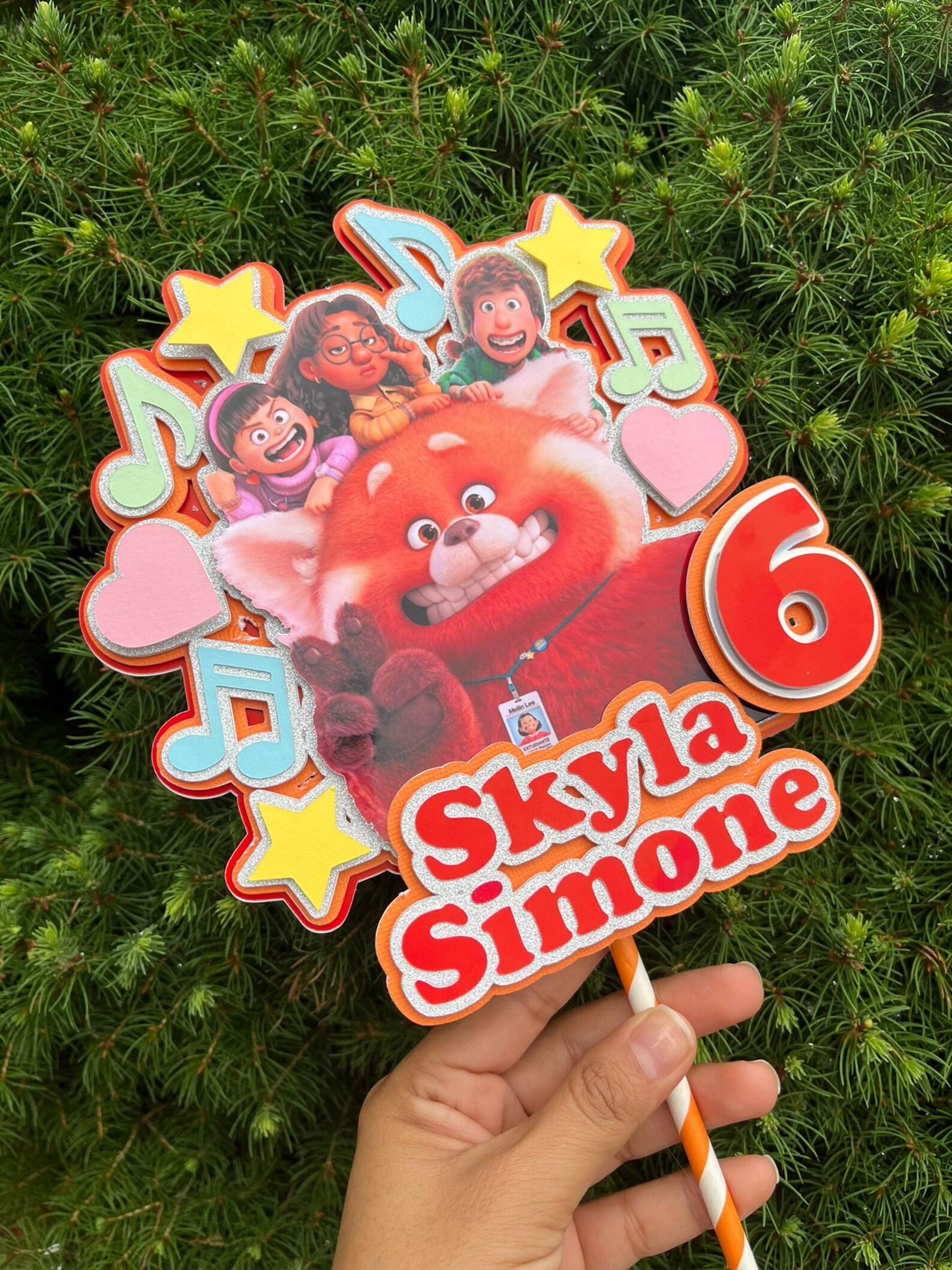 Turning Red Cake Topper Red Panda Birthday Party Decor Red Panda Cake ...