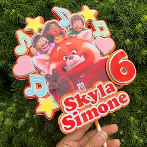 Turning Red Cake Topper Red Panda Birthday Party Decor Red Panda Cake ...