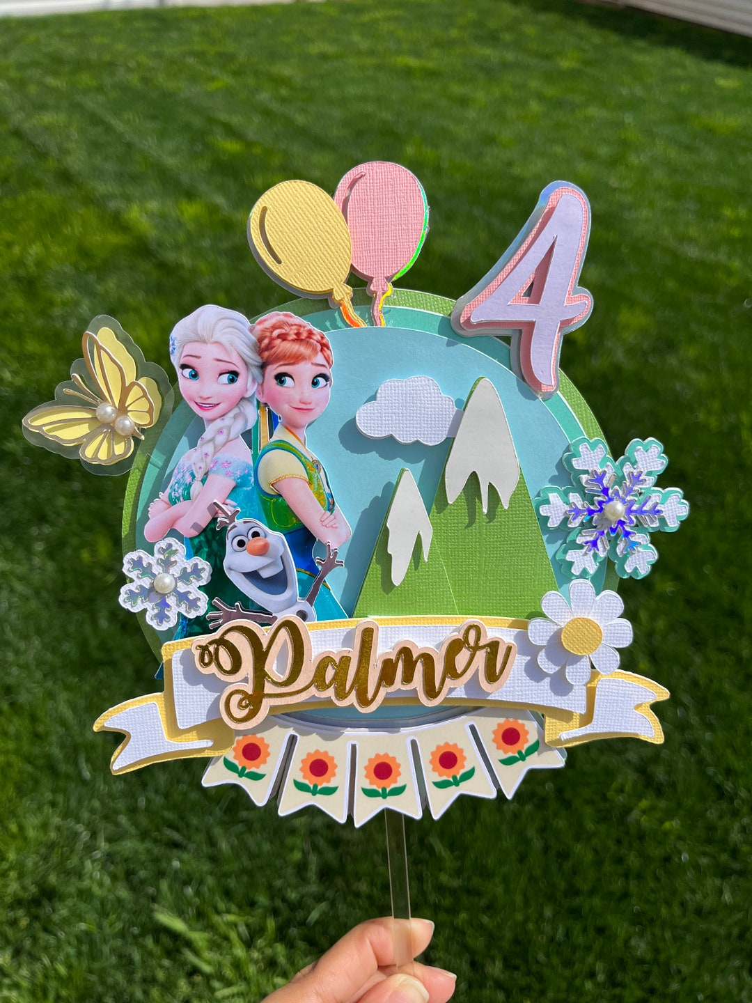 Frozen Cake Topper / Frozen 3D Topper / Frozen Topper / Frozen Birthday ...