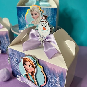 Frozen Favor Boxes/frozen Treat Box/frozen Birthday Party/frozen Party ...