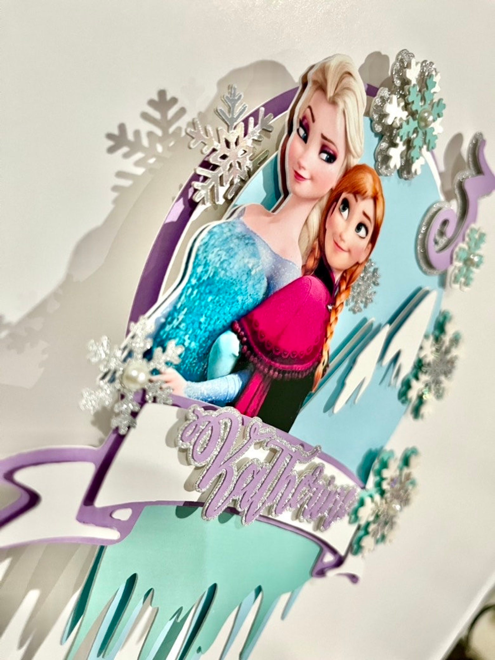 Frozen Cake Topper / Frozen 3D Topper / Frozen Topper / Frozen - Etsy