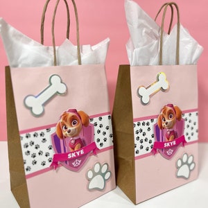 Pets Paper Bags / Dogs Favor Bags / Pets Party Bags / Dogs Birthday ...