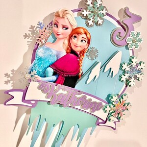 Frozen Cake Topper / Frozen 3D Topper / Frozen Topper / Frozen Birthday ...
