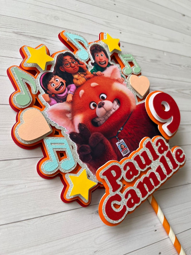 Turning Red Cake Topper/ Panda Red Birthday Party Decor/red - Etsy