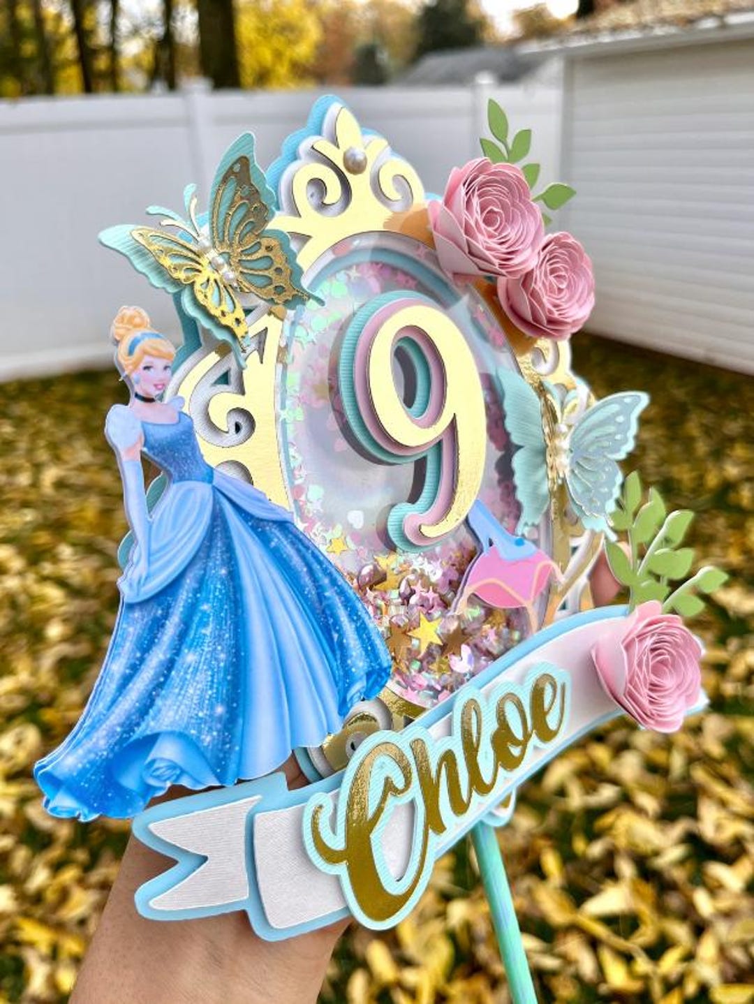 Princess Cake Topper / Princess Topper / Cinderella Cake Topper ...