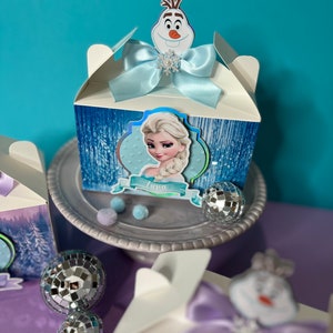 Frozen Favor Boxes/frozen Treat Box/frozen Birthday Party/frozen Party ...