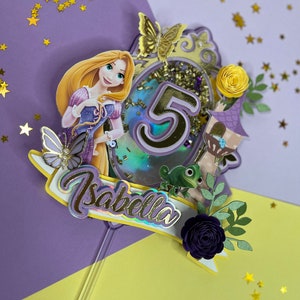 Rapunzel Cake Topper / Rapunzel Topper / Rapunzel Party Decor/ Rapunzel ...