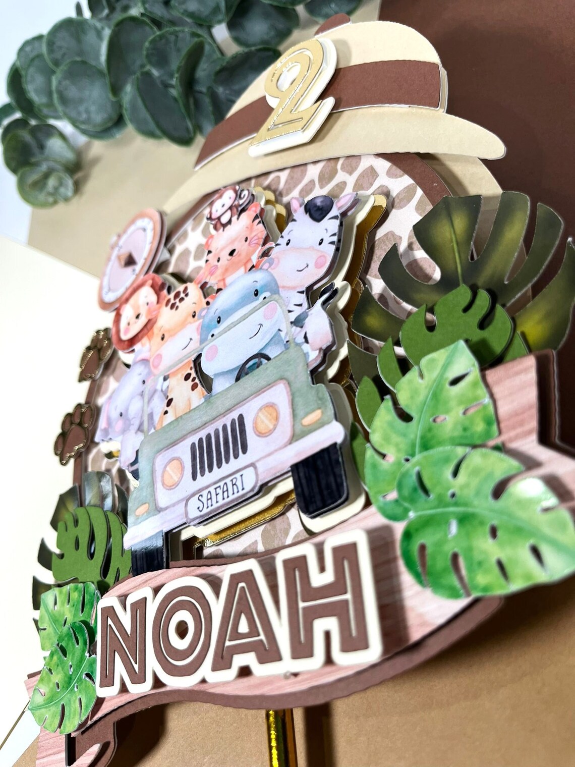 Safari Cake Topper / Safari Topper / Safari Baby Shower Cake - Etsy