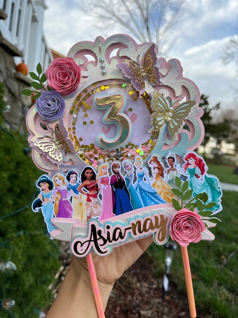 Princess Cake Topper / Princess Topper / Princess Shaker - Etsy