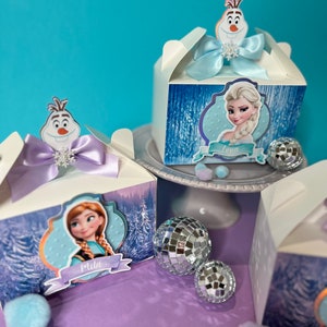 Frozen Favor Boxes/frozen Treat Box/frozen Birthday Party/frozen Party ...