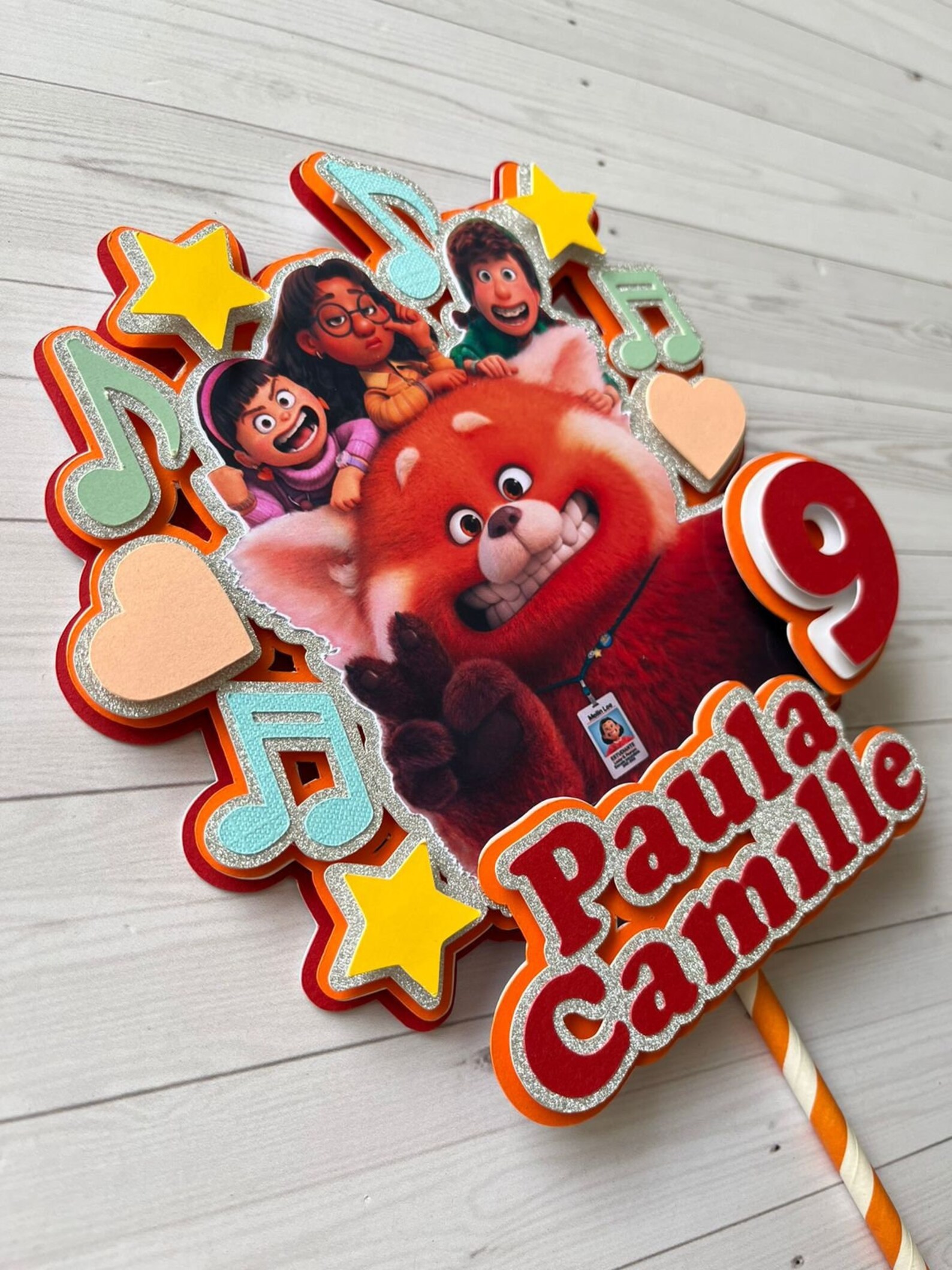 Turning Red Cake Topper Red Panda Birthday Party Decor Red Panda Cake ...