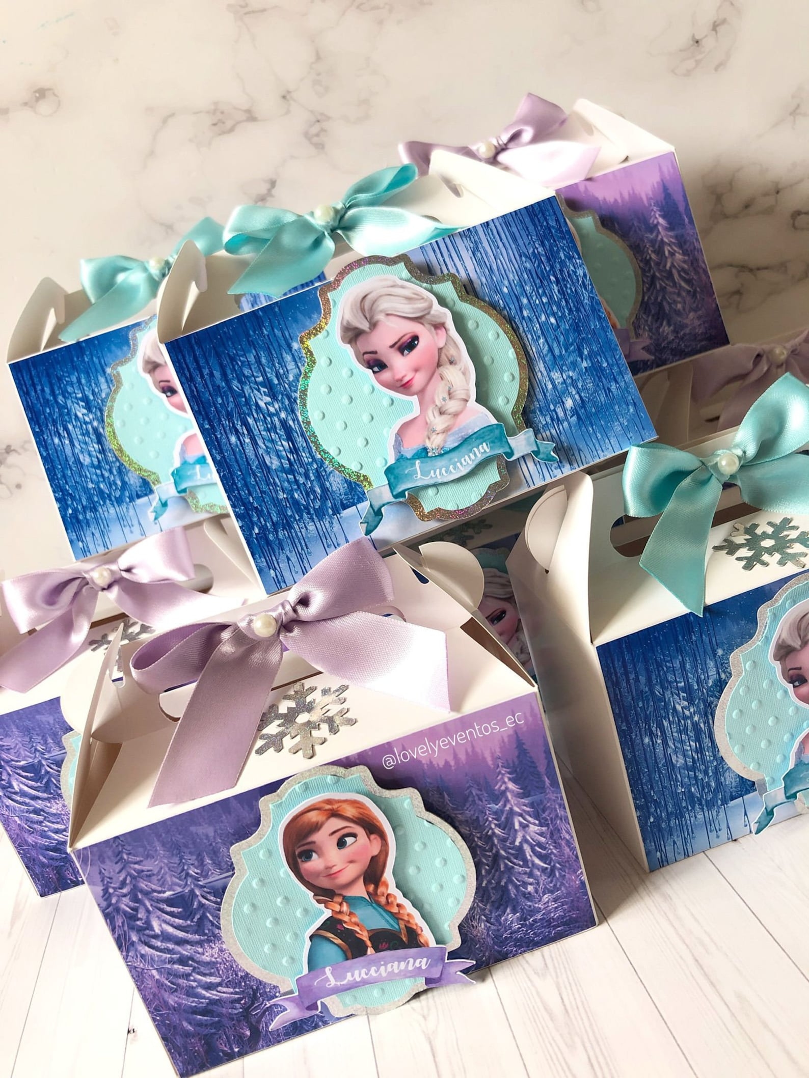 Frozen Favor Boxes/frozen Treat Box/frozen Birthday - Etsy