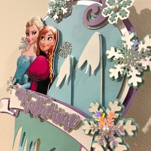 Frozen Cake Topper / Frozen 3D Topper / Frozen Topper / Frozen Birthday ...