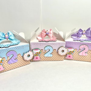 Candy Favor Boxes / Candyland Favor Boxes / Candyland Boxes / Candyland ...