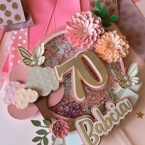 Women Cake Topper / Flowers Cake Topper / Birthday Cake Topper / Nature ...