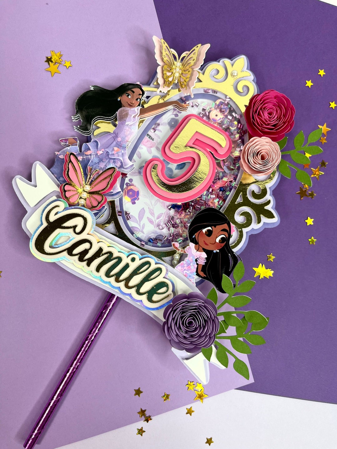 Charm Cake Topper / Isabella Cake Topper / Charm Party Decor/ Charm ...