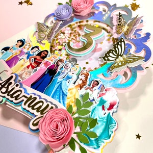 Princess Cake Topper / Princess Topper / Princess Shaker Topper ...