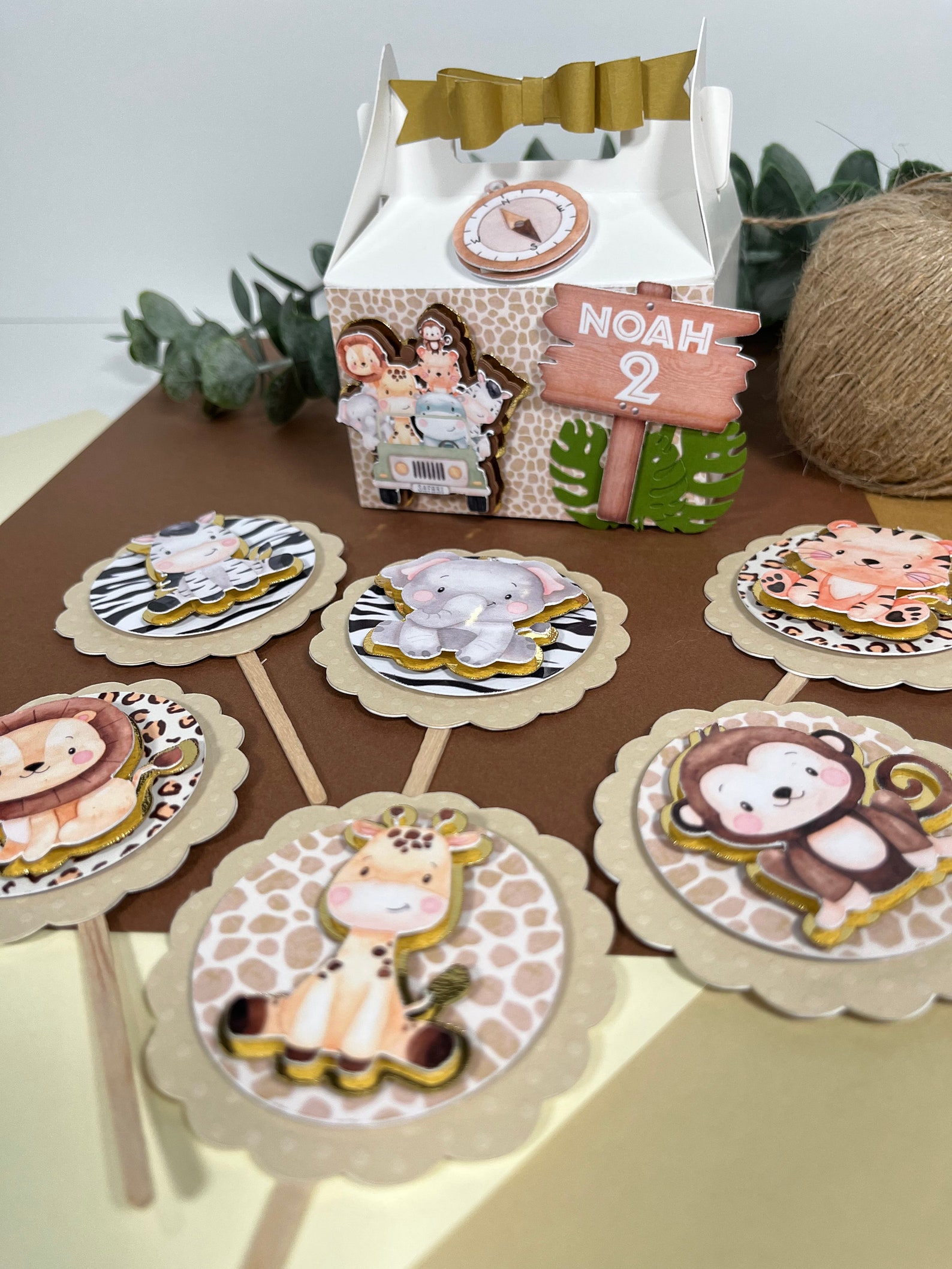 Safari Cake Topper / Safari Topper / Safari Baby Shower Cake - Etsy