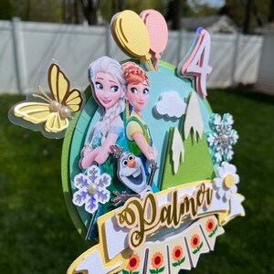 Frozen Cake Topper / Frozen 3D Topper / Frozen Topper / Frozen Birthday ...