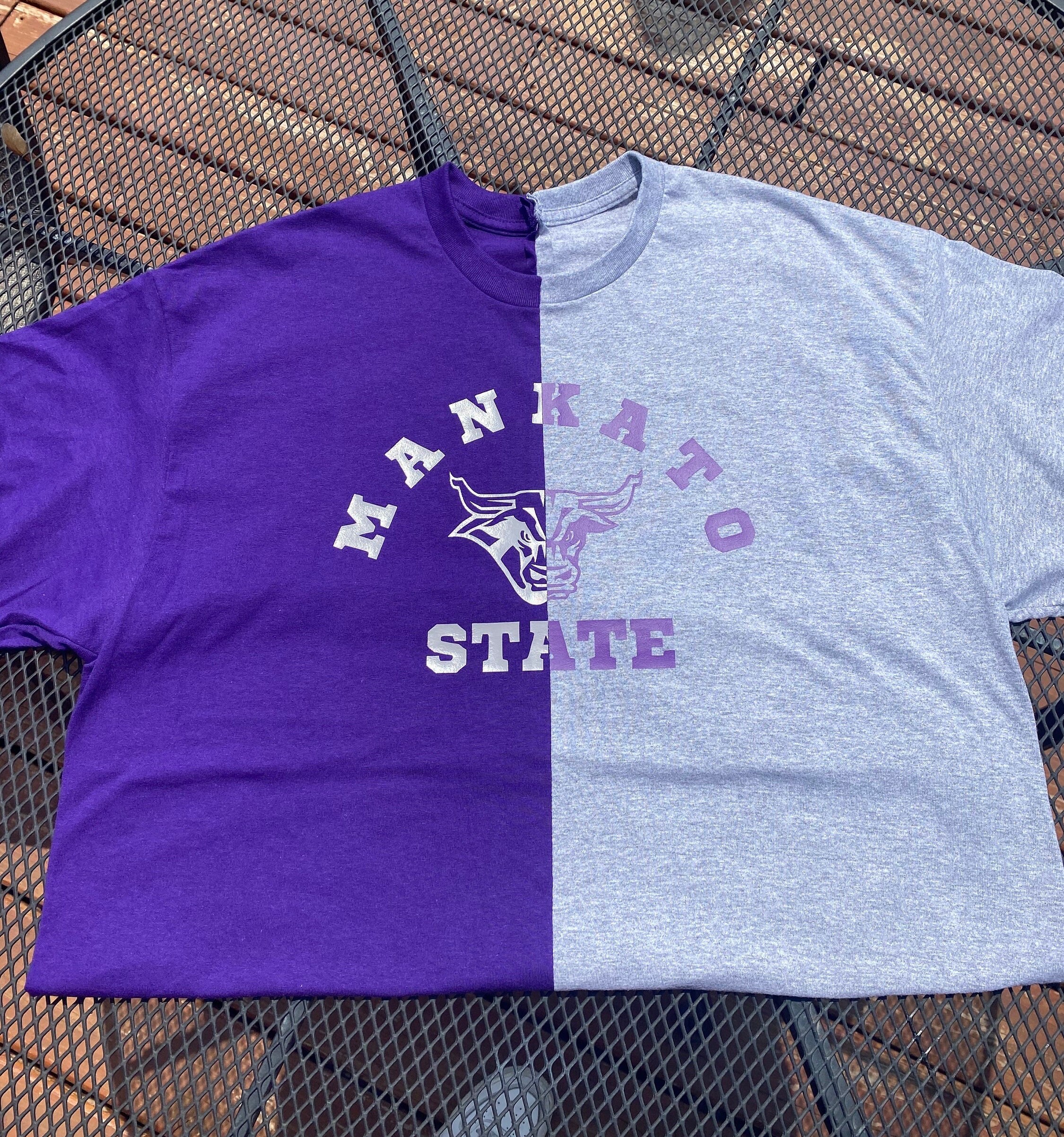 Half and Half College T Shirt - Etsy