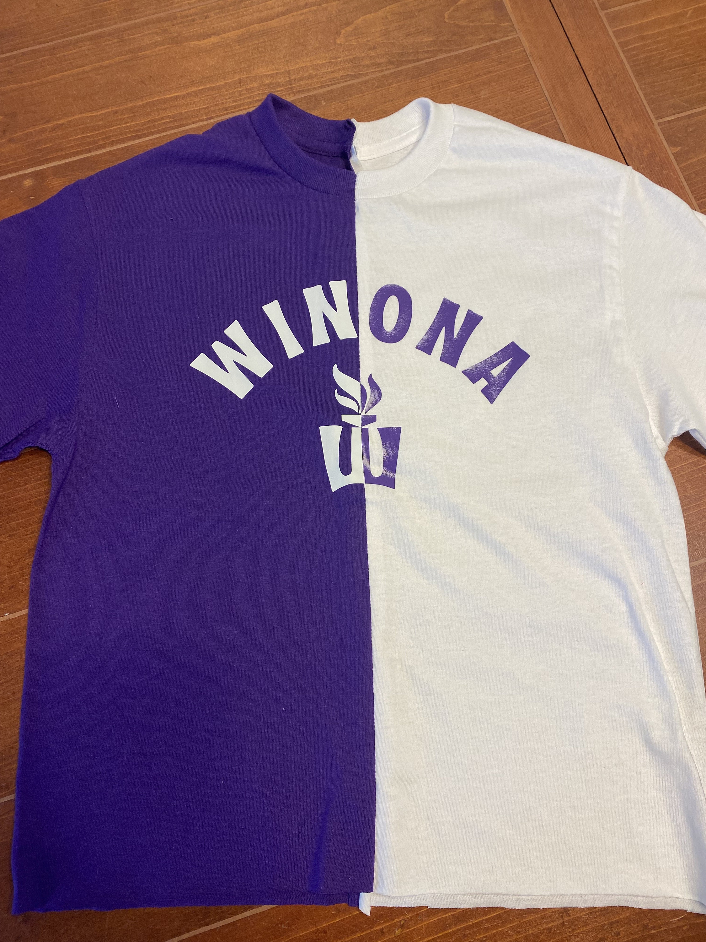 Half and Half College T Shirt - Etsy