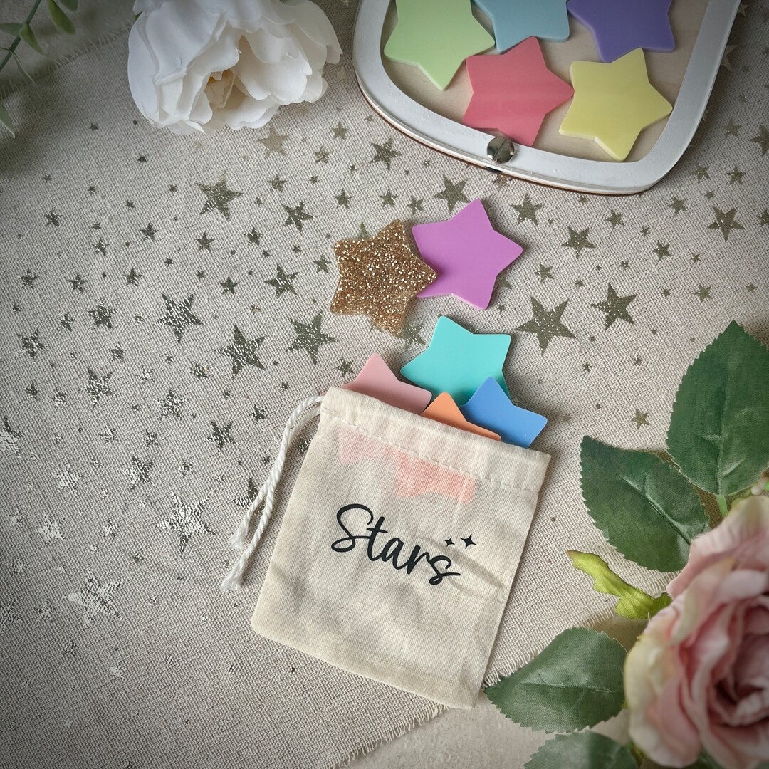 Large Acrylic Star Tokens: Reward Jar Replacement Stars - Etsy