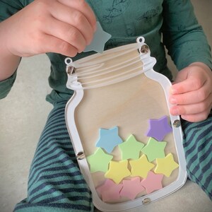 Reward Jar, Personalised Reward Chart for Children, Pastel Rainbow Star ...