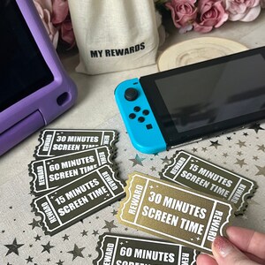 Gold Screen Time Tokens for Kids, Reward Tokens for Good Behaviour ...