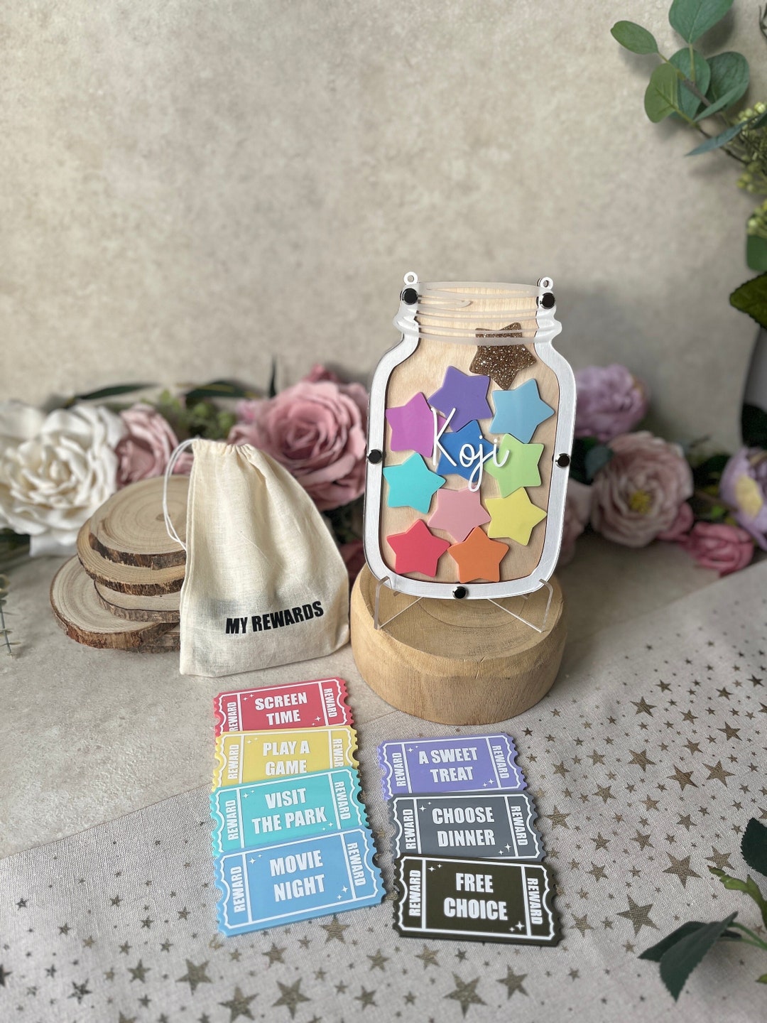 Paquete de bote de recompensa y fichas, Cuadro de buena conducta para ...