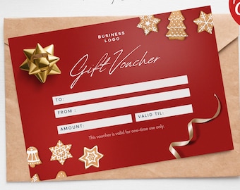Christmas Coupon Template I Editable Canva Template I Printable ...